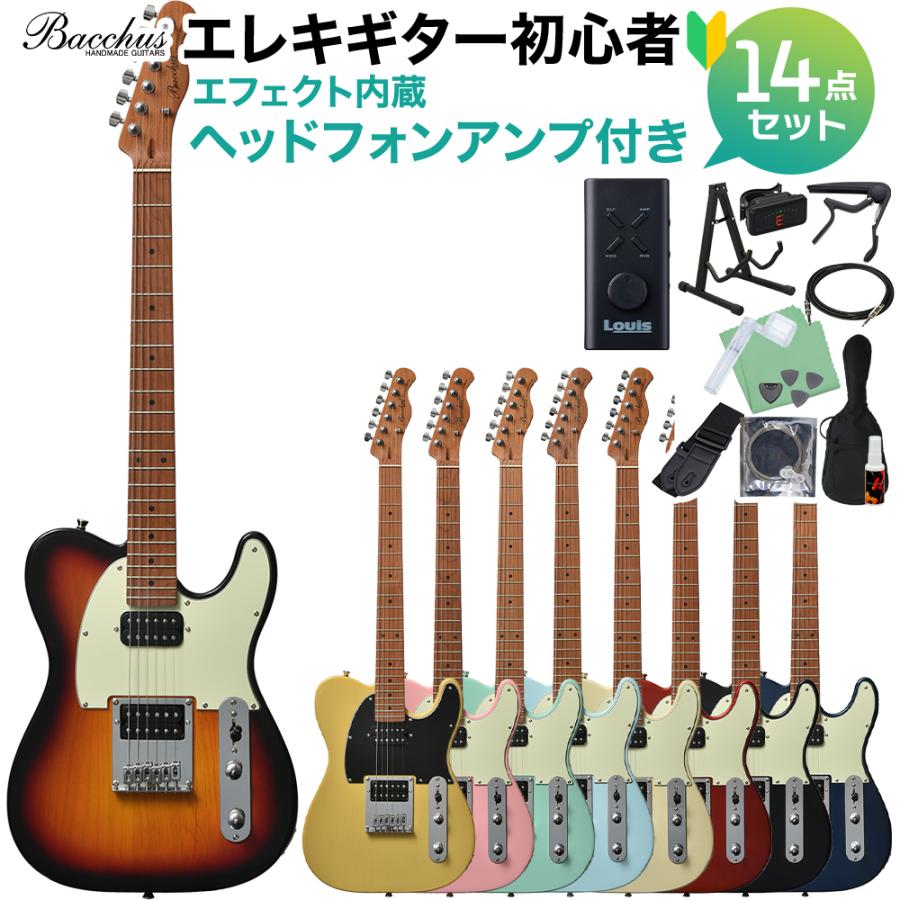 Bacchus バッカス BTE-3-RSM/M エレキギター初心者14点セット 〔ヘッドホンアンプ付き〕 テレキャスタイプ ローステッドメイプルネック : 島村楽器Yahoo!店 - 通販 ...