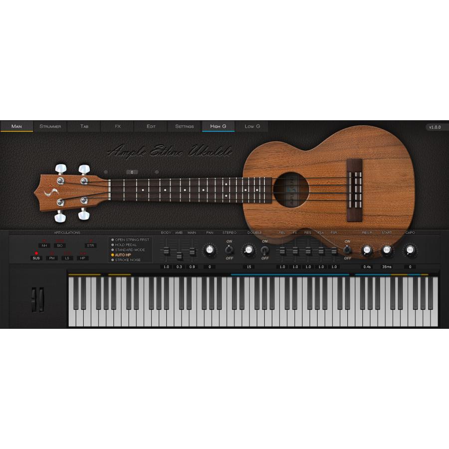 [特価 2024/07/31迄] AMPLE SOUND アンプル・サウンド AMPLE ETHNO UKULELE A2775[メール納品 ...