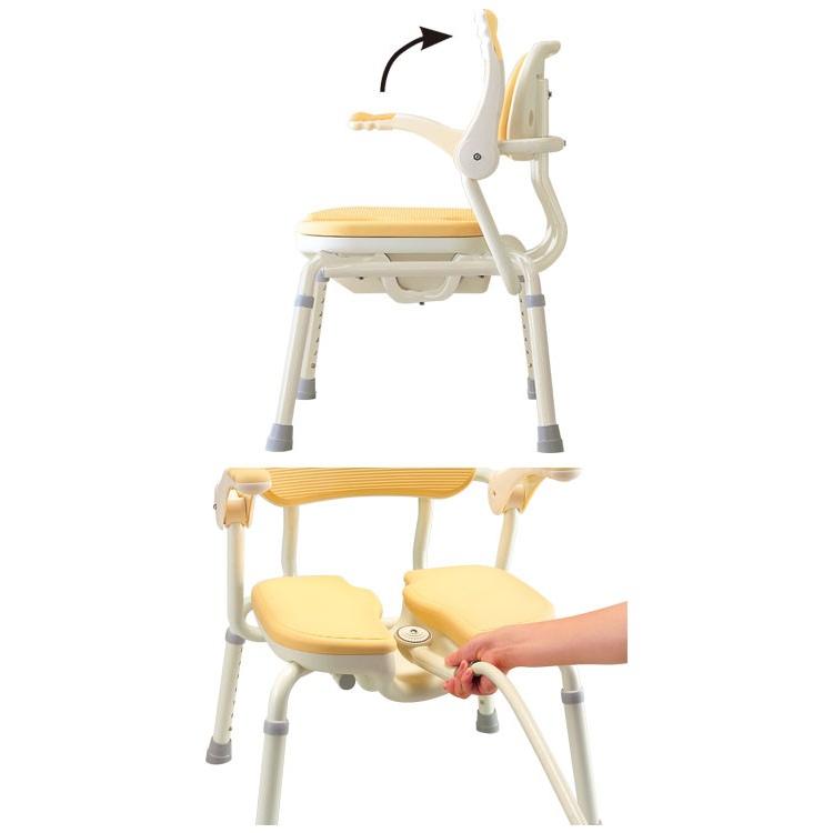 安寿 ひじ掛け付きシャワーイス HP / 535-019 ベージュ（アロン化成） :B223239:介護用品のシマヤメディカル - 通販 - Yahoo!ショッピング