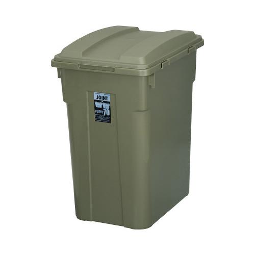 新輝合成 ゴミ箱 連結カラー分別ペール 70L カーキグリーン 2066 : ジムエールYahoo!店 - 通販 - Yahoo!ショッピング