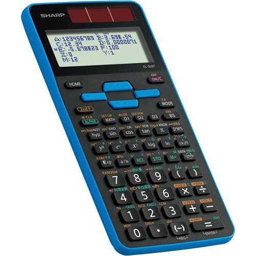シャープ 関数電卓 EL−509T−AX ブルー EL-509T-AX :63821093:シミズ事務機Yahoo!店 - 通販 - Yahoo!ショッピング
