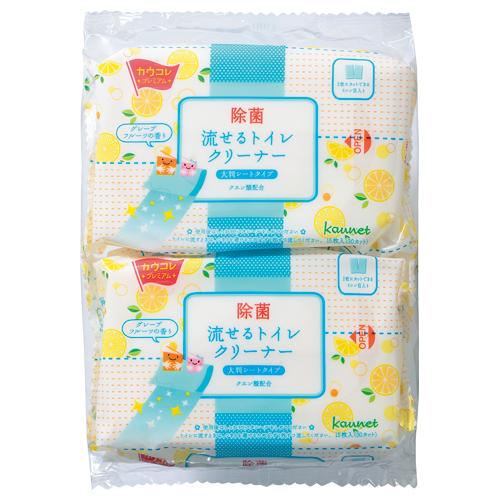 カウネット 流せるトイレクリーナー大判シートタイプ グレープフルーツ 15枚入×2 4228-9760 : ジムエールYahoo!店 - 通販 - Yahoo!ショッピング