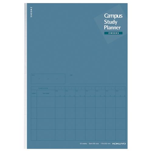 Campus（KOKUYO） コクヨ KOKUYO キャンパス スタディプランナーノート 2ウィークス罫B5ネイビー ノ-Y80LT-DB ★ネコポス : ジムエールYahoo!店 - 通販 ...