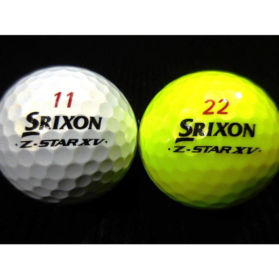 SRIXON ロストボール ランク1 SRIXON スリクソン Z−STAR XV DIVIDE（ディバイド） 23年モデル イエロー/ホワイト : ロストボールしんだい - 通販 ...