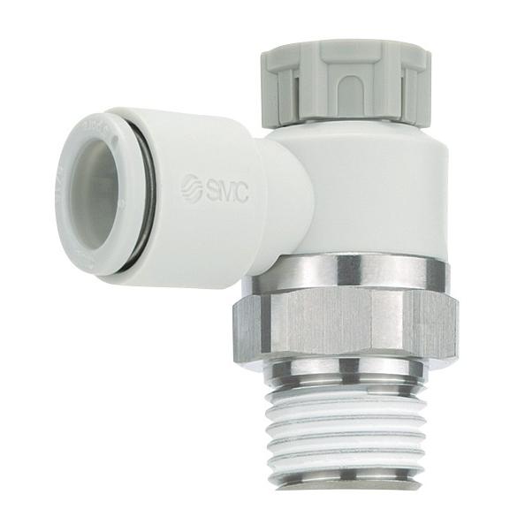 SMC AS2211F-01-04SA ワンタッチ管継手付スピードコントローラ エルボタイプ／ユニバーサルタイプ AS2211F0104SA ...