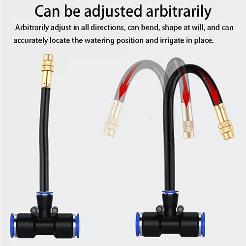 霧のノズル、Dujelixa 真鍮スプレーノズル 30cm、 8mm 外径水管を使用した、角度の流れは調整できます、芝生のテラスガーデンの灌漑シ : シャイニングONE - 通販 ...