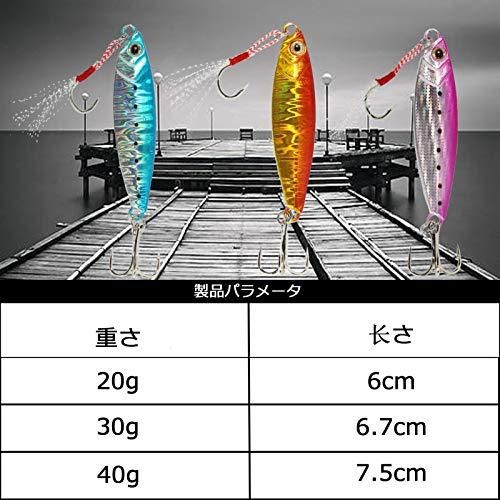 Croch メタルジグ セット オールシーズンに対応 ライトショアジギング ジグパラ バーチカル ショート 40g : シャイニングONE - 通販 - Yahoo!ショッピング