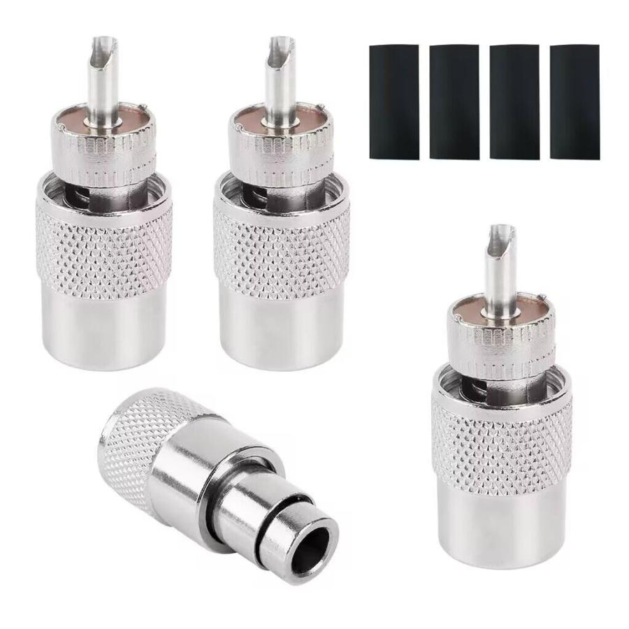 MP-5 同軸コネクタ 5D-2V/FB用コネクター Mオス5D-2V/5D-FB M型コネクタ 同軸ケーブル用 熱収縮チューブ付き M型オスコ : シャイニングONE - 通販 ...