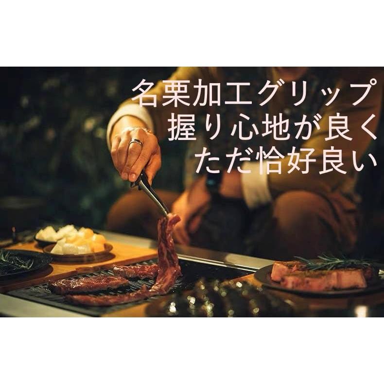 ULS NORK 名栗加工 ステンレストング/ブラック ウォールナット キャンプ アウトドア 焼肉 バーベキュー BBQ 木製ハンドル 収納袋付 : シャイニングONE - 通販 ...