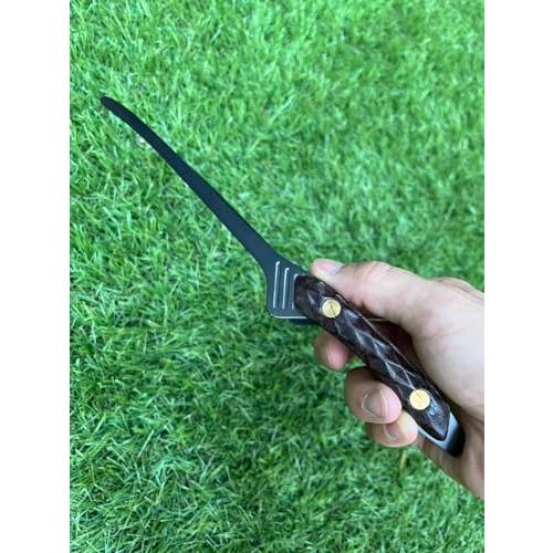 ULS NORK 名栗加工 ステンレストング/ブラック ウォールナット キャンプ アウトドア 焼肉 バーベキュー BBQ 木製ハンドル 収納袋付 : シャイニングONE - 通販 ...