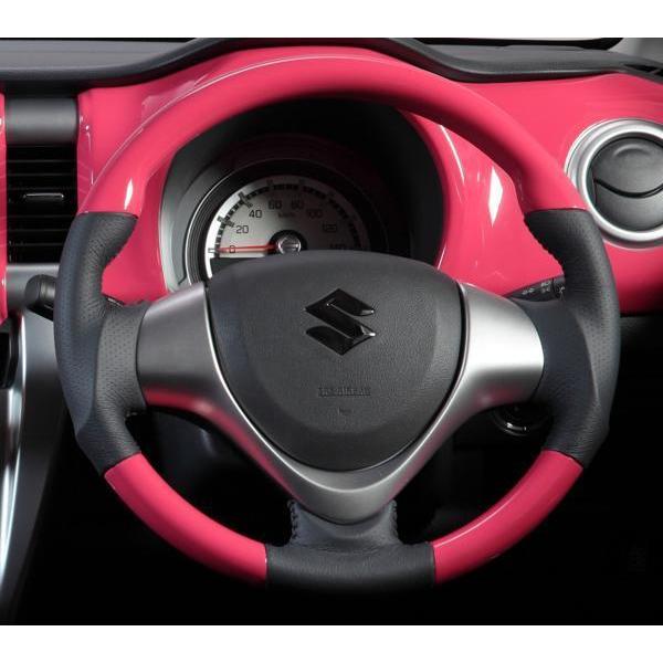 DA17W エブリィ ワゴン 交換式 ステアリング ピンク/ブラック革 :st531-pink-3:シャイニングパーツ3号店 - 通販 ...