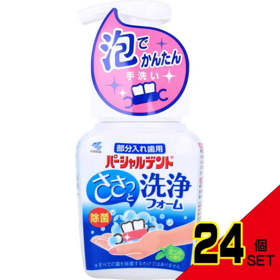 パーシャルデント洗浄フォーム 部分入れ歯用 ミントの香り 250mL × 24点 : シャイニングストアEXPRESS - 通販 ...