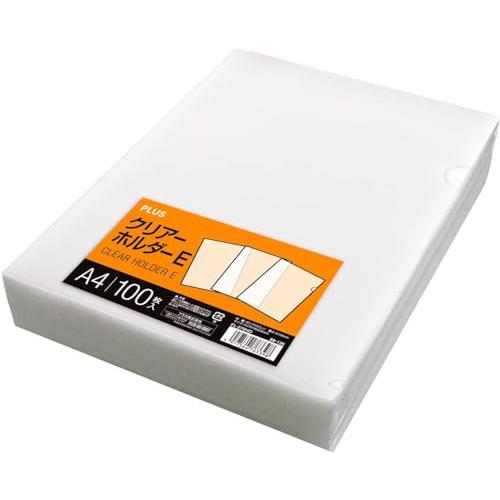 プラス クリアファイル クリアホルダー E A4 100枚 0.18mm 透明 (乳白)クリアー FL-270HO 88-136 : Shining Today - 通販 - Yahoo!ショッピング