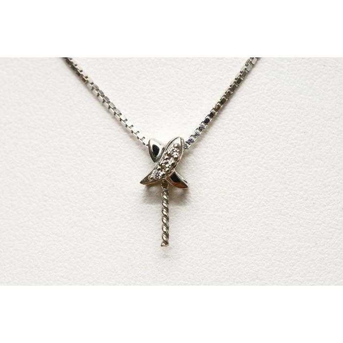 K14WG/D0.02ct 真珠用 ペンダント空枠 : 真珠倶楽部 - 通販 - Yahoo!ショッピング