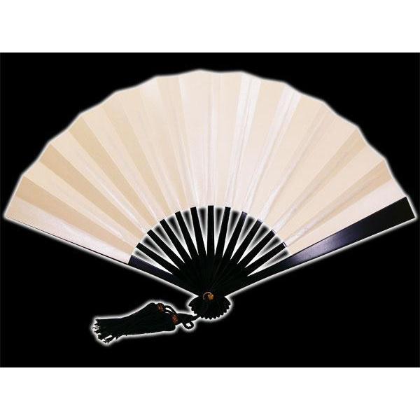 送料無料メール便 箱無し 鉄扇 一尺 伝統製法 日本製 鍛造 白