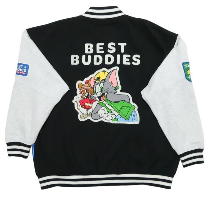 トムとジェリー スタジャン/スタジアムジャンパー メンズ アニメ スウェット/裏起毛 長袖 アウター TOM & JERRY SEQUENZ : kya97 : シンキロウ・ジャケット ...