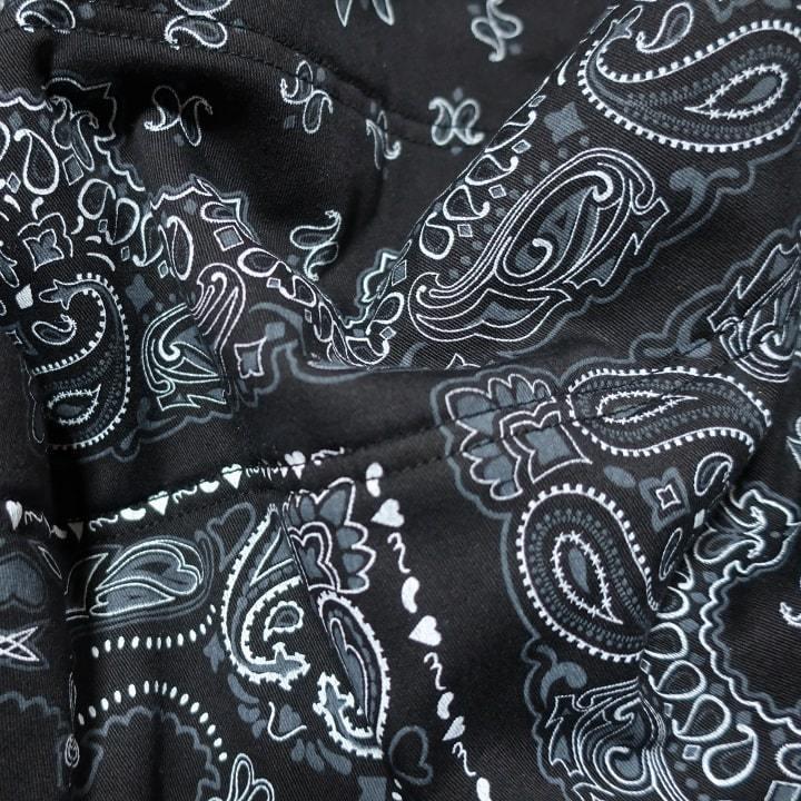 リバーシブル/中綿ジャケット ペイズリー バンダナ柄 X無地 スタンドJKT ワイドサイズ 服 メンズ アウター 通販 M-XL :OUT74 ...