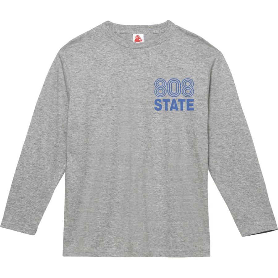 808ステイト 808 State 音楽Tシャツ ロックTシャツ バンドTシャツ 長袖Tシャツ ロングスリーブ グレー ...