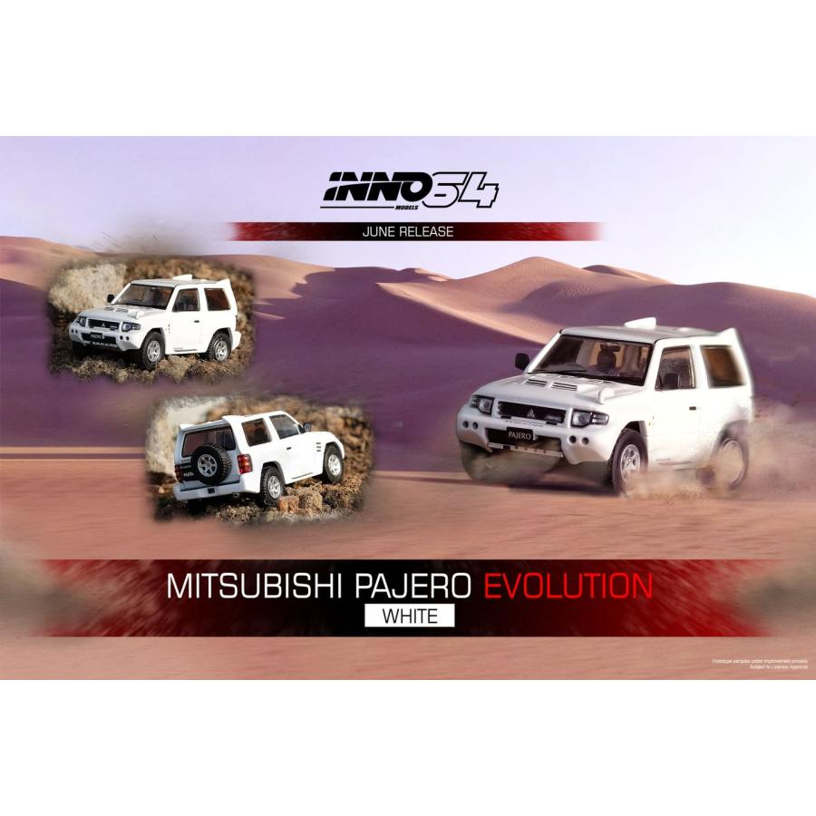 イノモデル 1/64 三菱 パジェロ エボリューション ホワイト INNO MODELS MITSUBISHI PAJERO EVOLUTION WHITE RHD : shinsentek ...