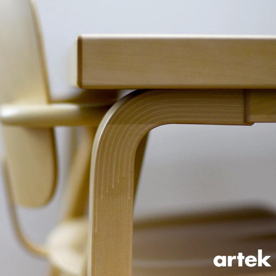 artek アルテック TABLE 90B ナチュラルラッカー バーチ 75x75x72cm テーブル Lレッグ アルヴァ・アアルト フィンランド 北欧 : ShinwaShop - 通販 ...