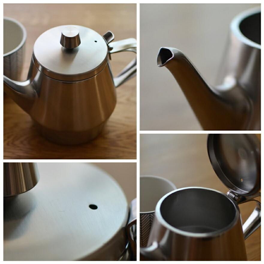 new ティーポット 2人用 460cc エルム 仔犬印 66102ELM TEA POT 新潟県燕市 KOINU 本間製作所 ステンレス ...