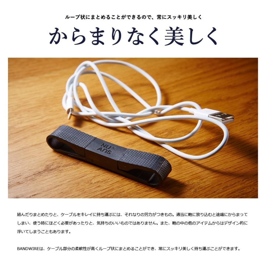 NuAns ニュアンス BANDWIRE Lightningケーブル iPhone iPad iPod 携帯用充電ケーブル 4色展開 : ShinwaShop - 通販 - Yahoo!ショッピング