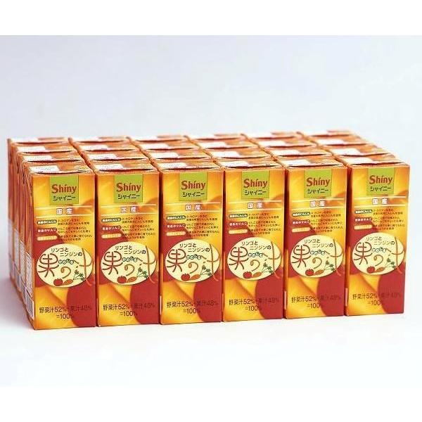 シャイニー 青森 アップルジュース りんごとにんじん の 果の汁 200ml24本 : シャイニーアップル - 通販 - Yahoo!ショッピング