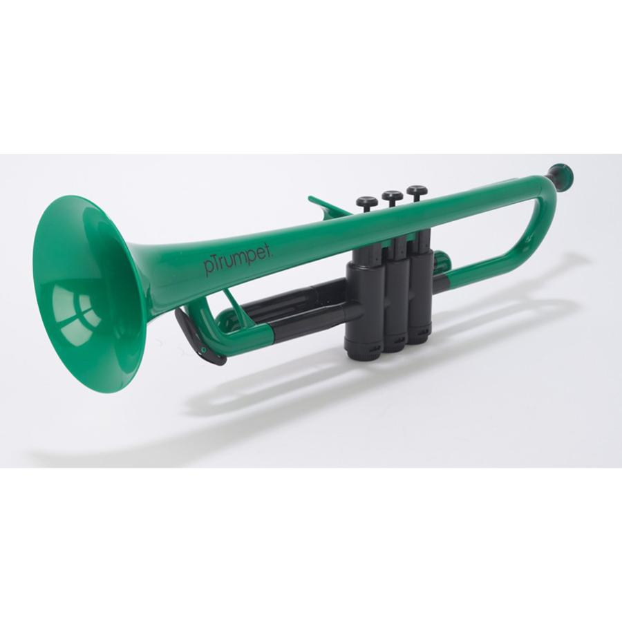 pInstruments (ピーインストゥルメンツ) プラスチック製 B♭トランペット pTrumpet (グリーン) PTRUMPET1G / GREEN【布製キャリーバッグ付き ...