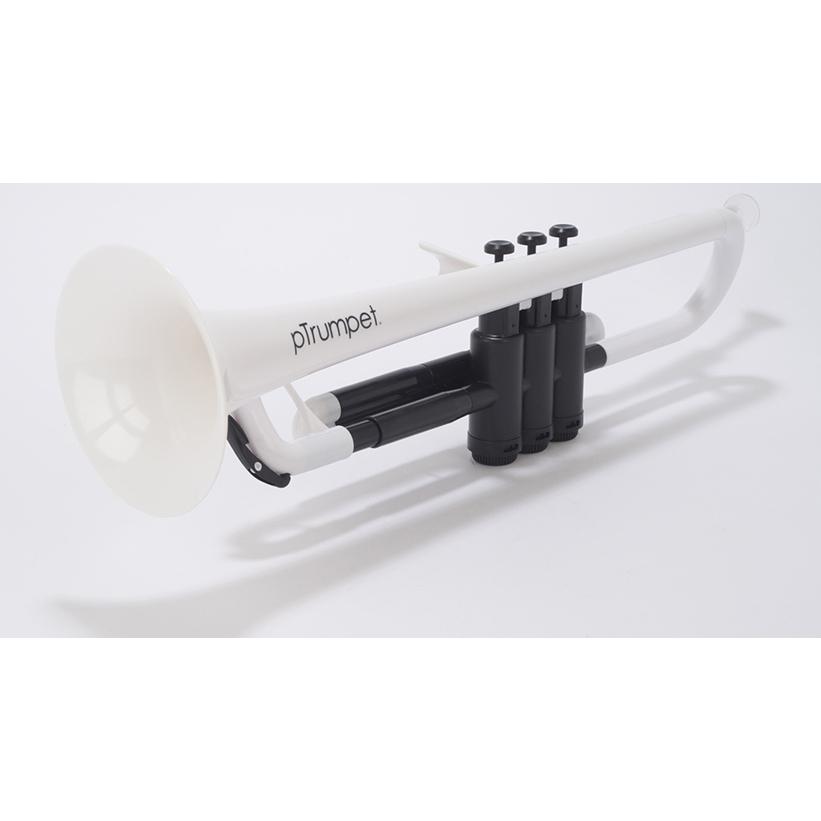 pInstruments (ピーインストゥルメンツ) プラスチック製 B♭トランペット pTrumpet (ホワイト) PTRUMPET1W / WHITE【布製キャリーバッグ付き ...
