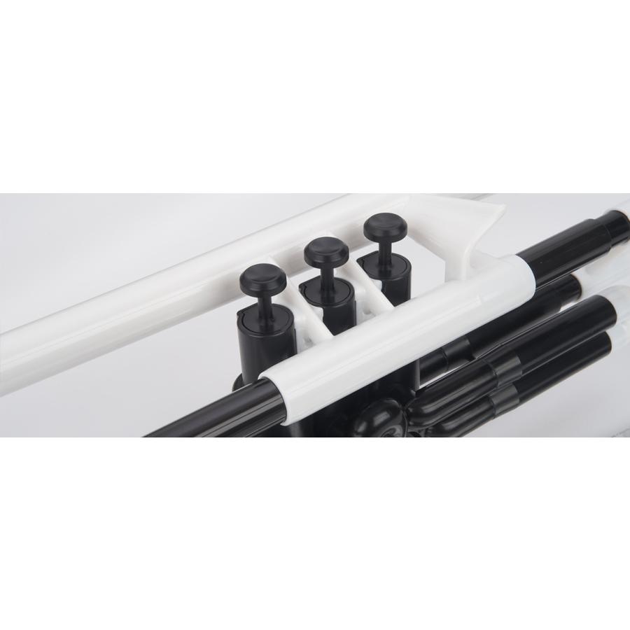 pInstruments (ピーインストゥルメンツ) プラスチック製 B♭トランペット pTrumpet (ホワイト) PTRUMPET1W / WHITE【布製キャリーバッグ付き ...