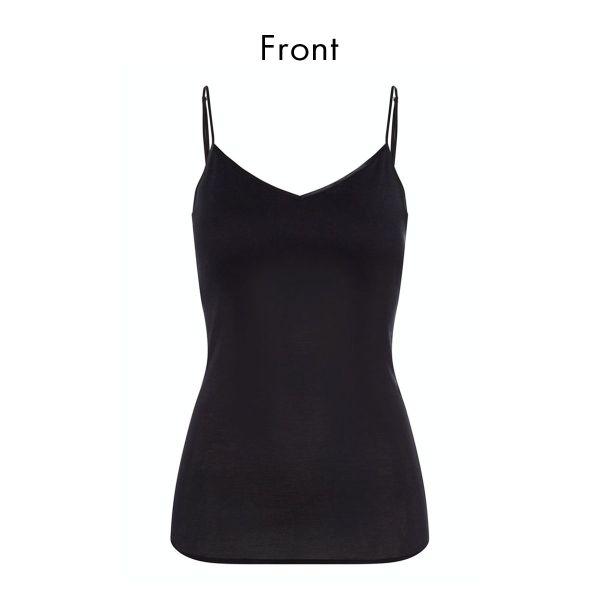 HANRO ハンロ コットン シームレス カップ付き キャミソール COTTON SEAMLESS Vネック インナー : SHIROHATO(白鳩) - 通販 - Yahoo!ショッピング