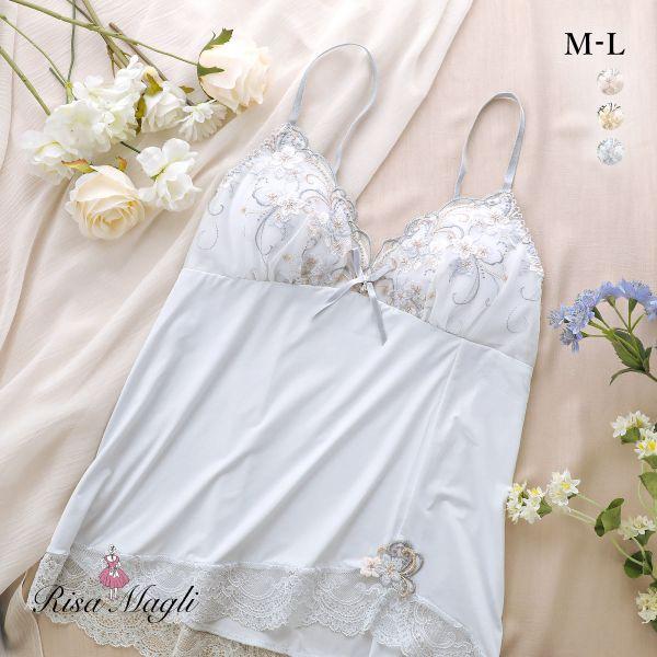 Risa Magli リサマリ アイシャ カップ付き キャミソール ミニスリップ ランジェリー : SHIROHATO(白鳩) - 通販 - Yahoo!ショッピング