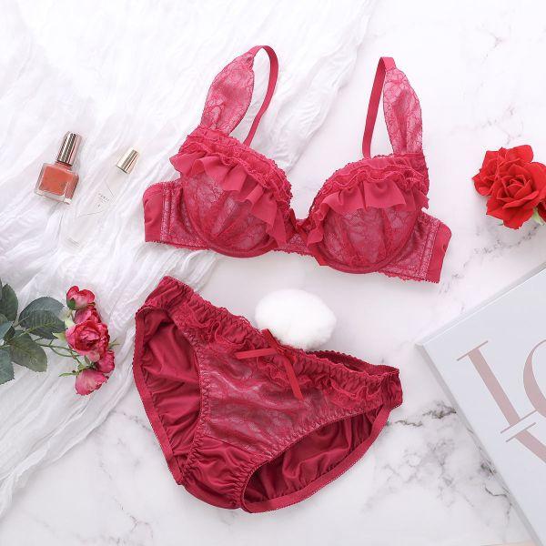 COCO Linge ココランジェ レーシーフリルバニー ブラジャー ショーツ セット : SHIROHATO(白鳩) - 通販 - Yahoo!ショッピング