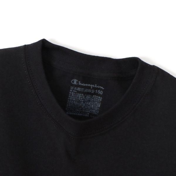 Champion チャンピオン キッズ ジュニア クルーネック 半袖 Tシャツ 2枚組 インナー 綿100％ 女の子 男の子 男児 女児 140 150 160 : SHIROHATO(白鳩 ...