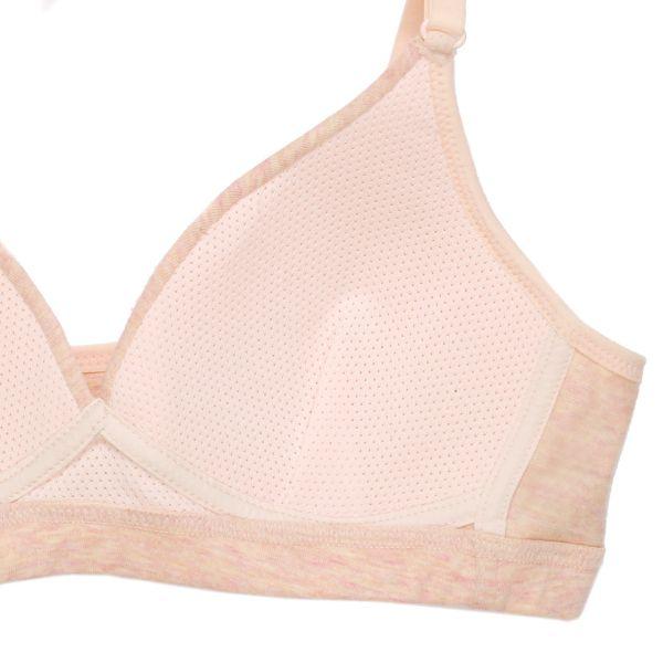 アツギ ATSUGI ハイジュニ Hijuni 透けにくい ノンワイヤーブラ 後ろホックなし ひびきにくい ジュニア 女の子 かぶりタイプ ...