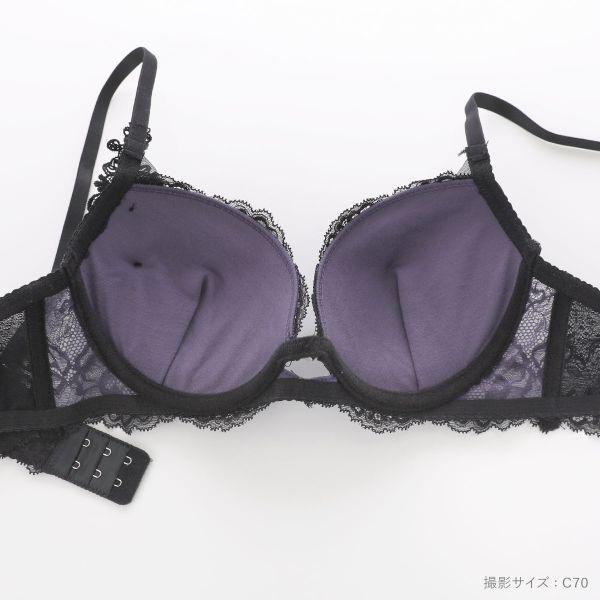 SHIROHATO（白鳩） ルルモアナ シアーヴェール ブラセット BCD65-85 盛り 谷間 美胸 寄せ ブラジャー ショーツ セット ...