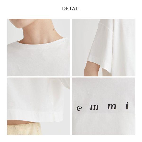 emmi エミ atelier emmi×PlaXTM emmiロゴクロップドTシャツ : SHIROHATO(白鳩) - 通販 - Yahoo!ショッピング