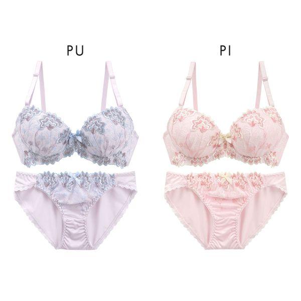 SHIROHATO サンエイ キューティブロッサム ブラセット ABCD ブラジャー ショーツ セット 美胸 谷間 丸胸 SANEI 大きいサイズ : SHIROHATO(白鳩) - 通販 ...