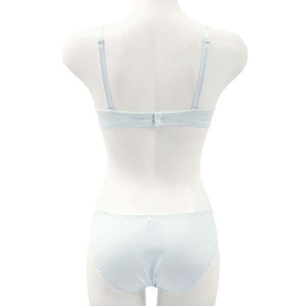 SHIROHATO サンエイ ギュピールレース 小花刺繍 ブラジャー ショーツ セット ABCD 盛り胸 谷間 プチプラ 美胸 モールドカップ 丸胸 SANEI : SHIROHATO(白鳩 ...