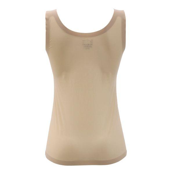 SHIROHATO サンエイ なめらかFit 超薄シームレス ブラトップ M L LL タンクトップ ブラインナー カップ付き 脇肉 すっきり まるで素肌 SANEI : SHIROHATO ...