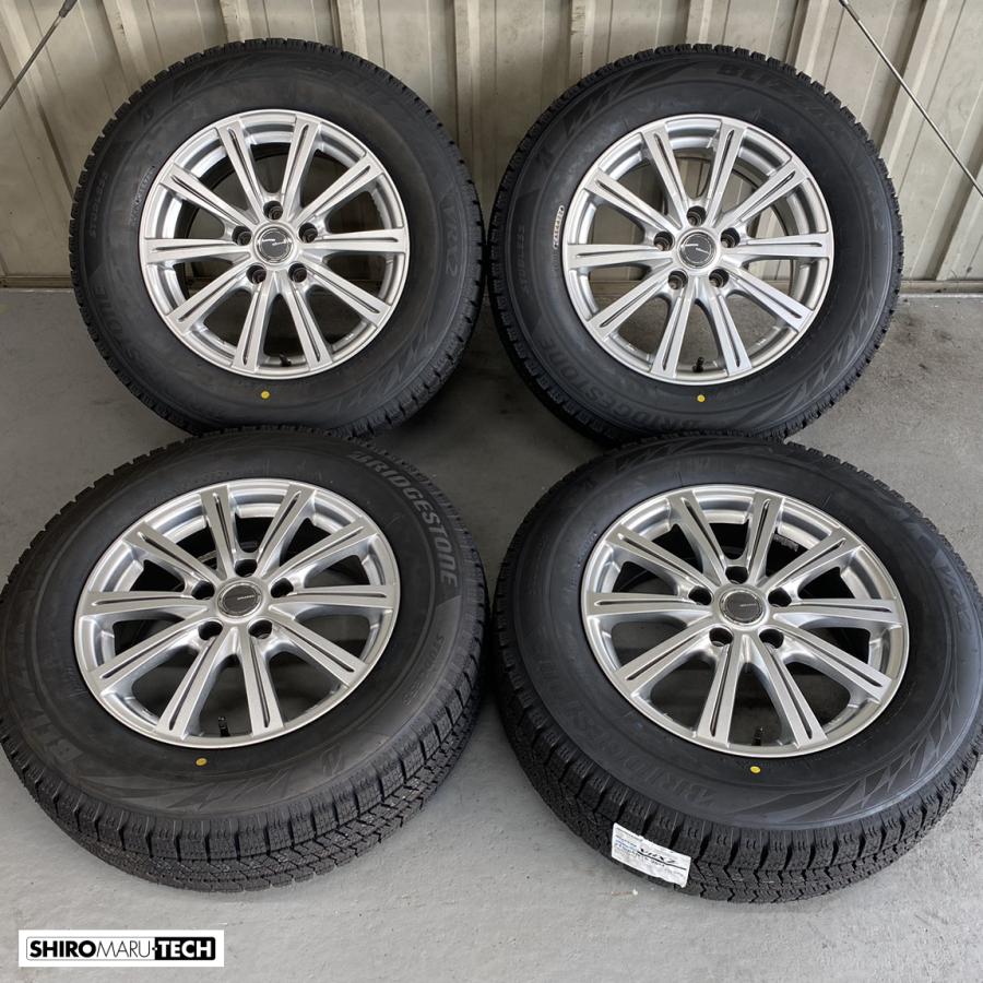 ブリザック VRX2 新品タイヤ 215/65R16 98Q BRIDGESTONE BLIZZAK 中古ホイール 16インチ 6.5J +38 5H 114.3 スタッドレス タイヤ タイヤ ...