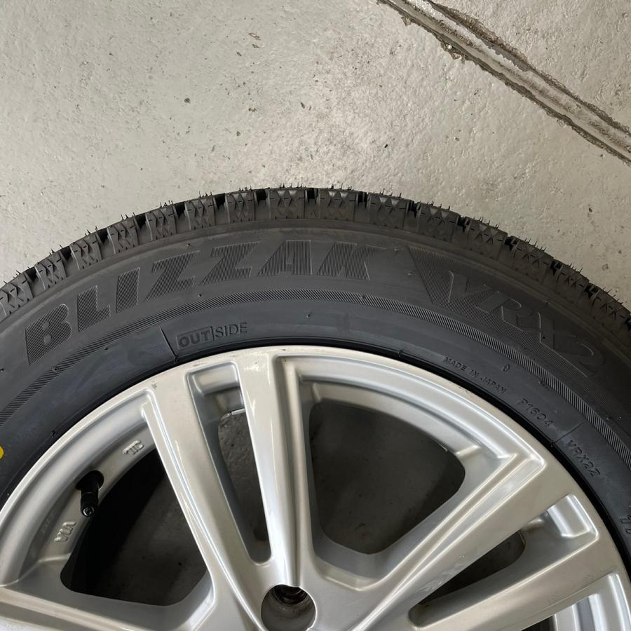 新品タイヤ 175/65R15 84Q BRIDGESTONE BLIZZAK VRX2 中古ホイール 15インチ 5.5J +38 4H 100 スタッドレス タイヤ タイヤホイールセット ...