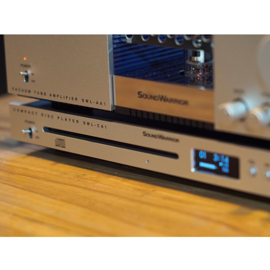 SOUNDWARRIOR SWL-A1SET2 コンポ CDプレーヤー 真空管 高音質 低音 ステレオ アンプ スマホ 音楽 オーディオ ...