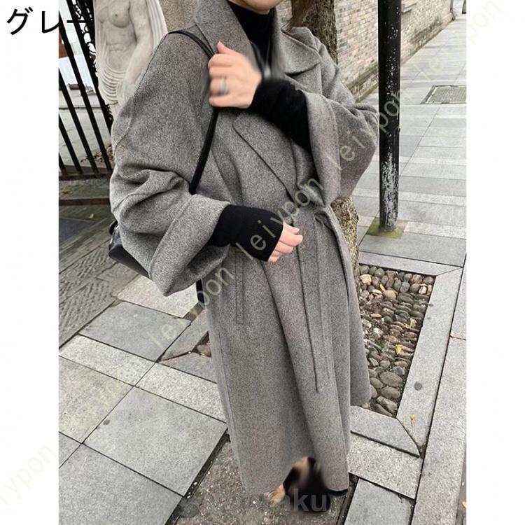 ロング チェスターコート レディース カシミヤ テーラード ウール アウター ロング丈 ゆったり サイズ ジャケット コート 秋冬 アウター 大きめ ロングコート : cpel-1411 ...