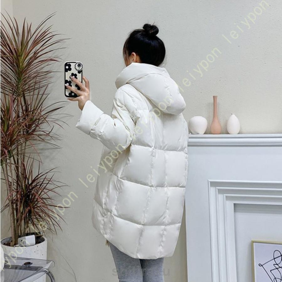 レディース ダウンジャケット 冬 厚手 防寒服 アウトドア ロングコート フードコート 無地 ファー 防風 柔らかい 中綿コート 韓国風 軽量 ファッション 暖かい : cpel-1411 ...