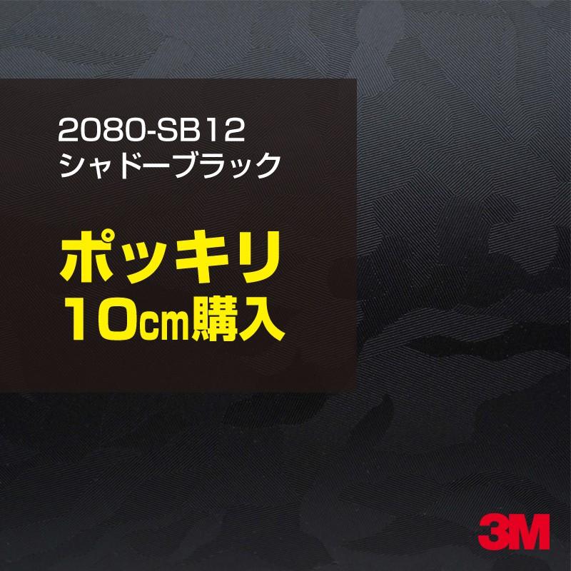 3M カーラッピングフィルム 車 3M 2080-SB12 シャドーブラック 1524mm幅×10cmポッキリ購入 2080SB12 シート ...