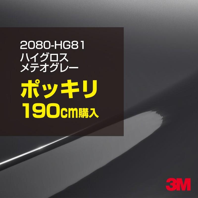 3M ラッピングシート 車 2080-HG81 ハイグロス メテオグレー 1524mm幅×190cmポッキリ購入 : 3M特約販売店シザイーストアヤフー店 - 通販 - Yahoo!ショッピング