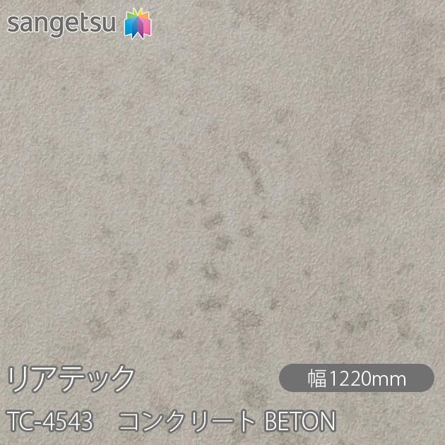 サンゲツ REATEC リアテック TC-4543 コンクリート BETON W1220mm×1m単位切売 TC4543 壁紙 クロス sangetsu インテリア リフォーム : 3M特約 ...