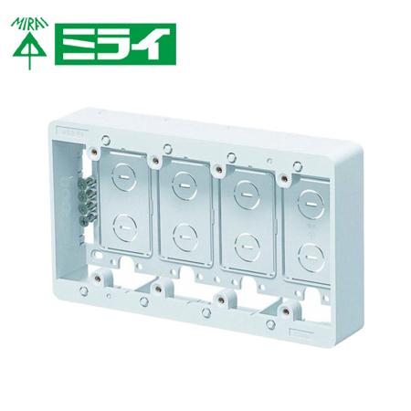 未来工業 MSB-F4W モール用スイッチボックス（Fタイプ）【取寄商品】 : 資材まーけっと - 通販 - Yahoo!ショッピング