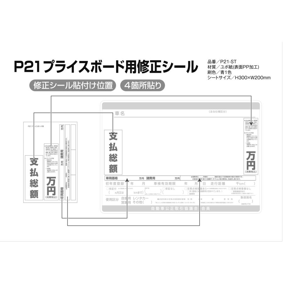 【支払総額対応】新仕様 P21プライスボード用シール 1枚 販促用品 販促推進 : st-p21 : sheet shop - 通販 - Yahoo!ショッピング